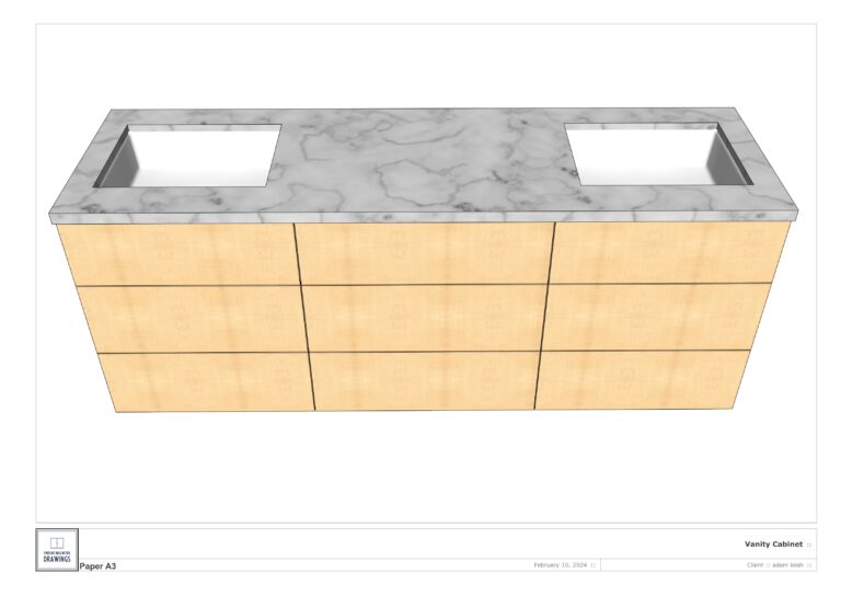 FLMD Adam Vanity Shop Drawing-1 - FineLine Millwork Drawings