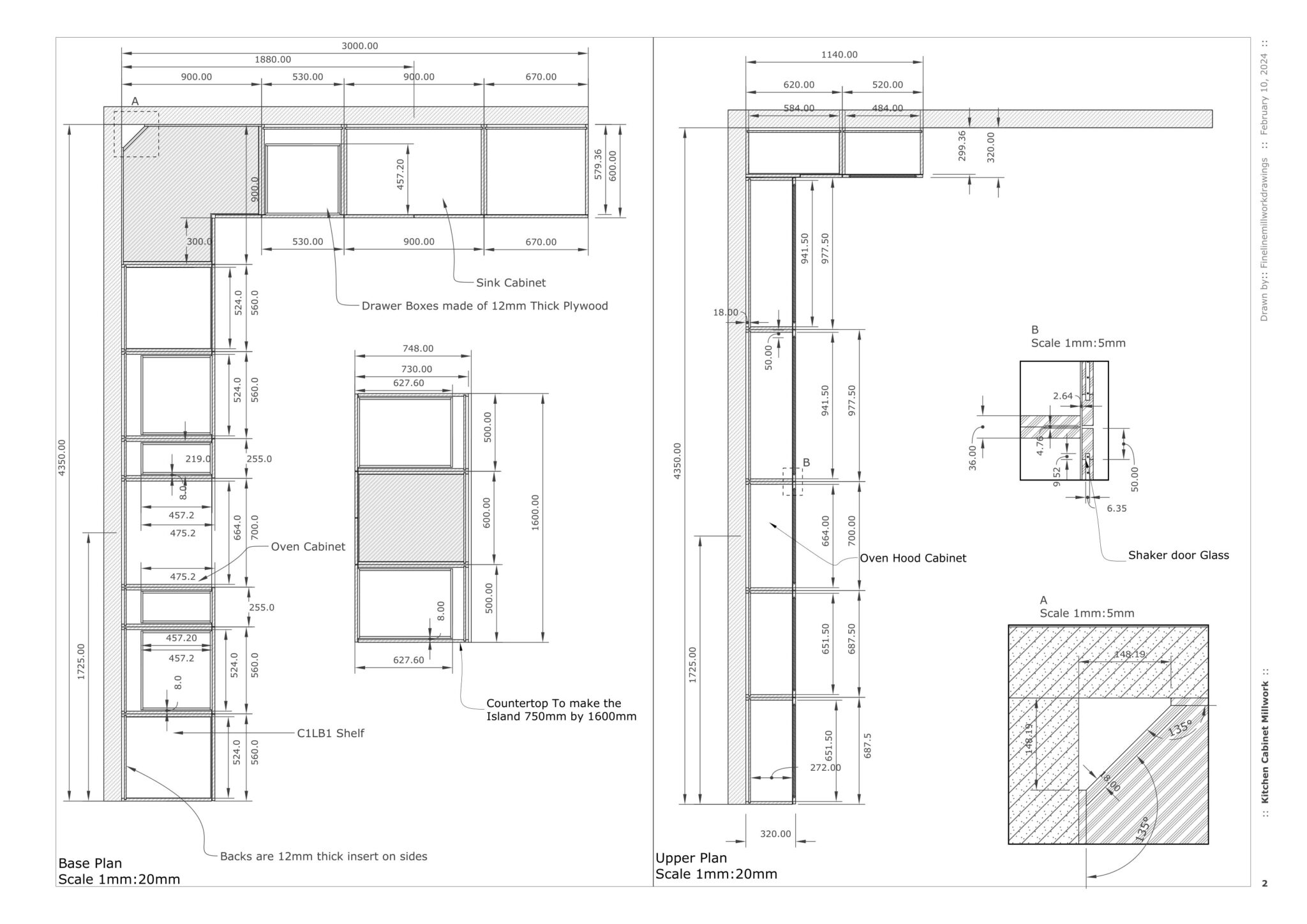 Cabinetry shop drawings - Start your free trial today