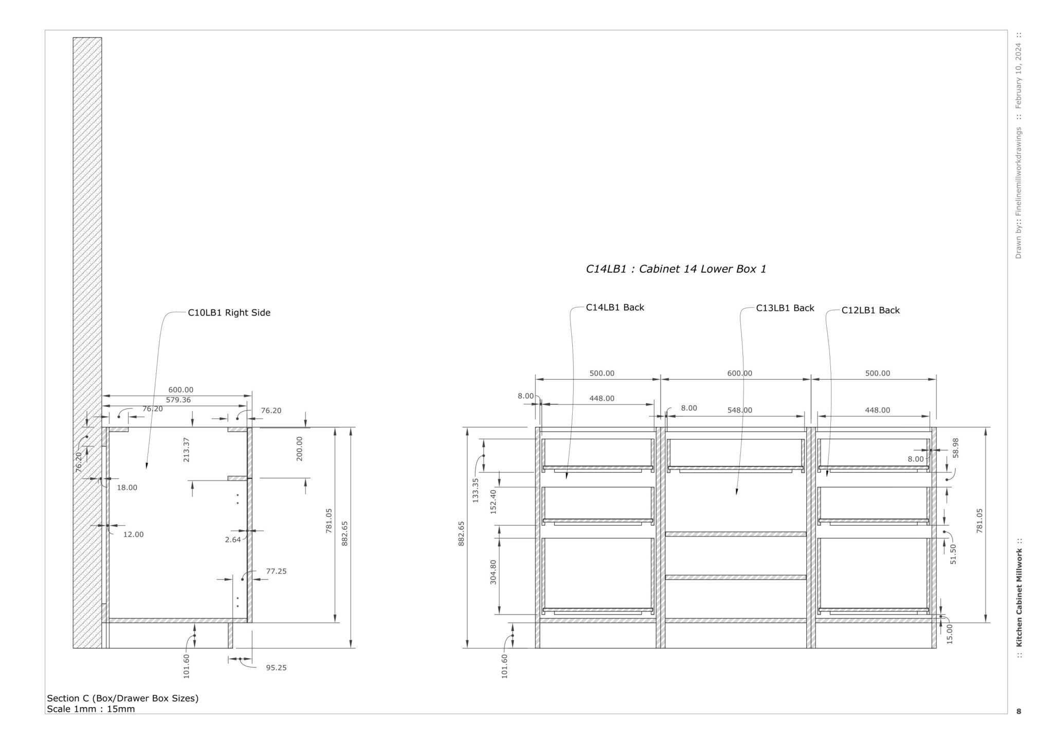 FLMD Vienney Kitchen Shop Drawings V2-8 - FineLine Millwork Drawings